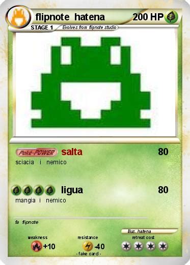 Pokémon Flipnote Hatena Salta My Pokemon Card