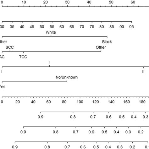 Nomogram Predicting 3 5 And 8 Year Cancer Specific Survival Of Download Scientific Diagram