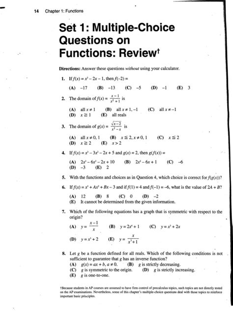 Bc Diagnostic Pract Pdf Function Mathematics Monotonic Function