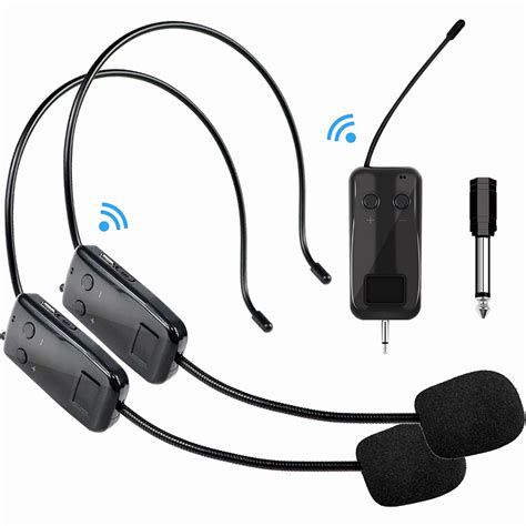 Uhf Wireless Microphone Headset Wireless Headset Mic＆handheld Mic 2 In