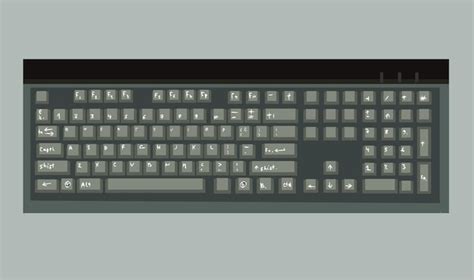 premium vector qwerty keyboard isolated vector illustration