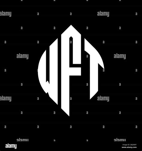 Wft Circle Letter Logo Design With Circle And Ellipse Shape Wft
