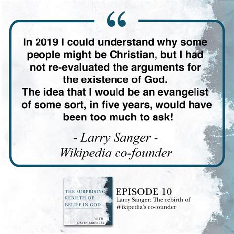 Nobody Was More Surprised At His Conversion Than Larry Sanger Himself