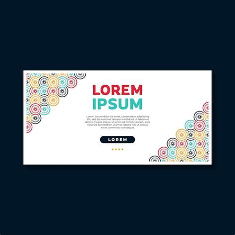 Premium Vector Abstract Geometric Circle Pattern Background Design