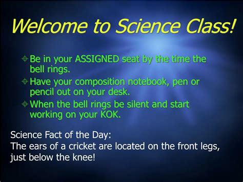 Ppt Welcome To Science Class Powerpoint Presentation Free Download