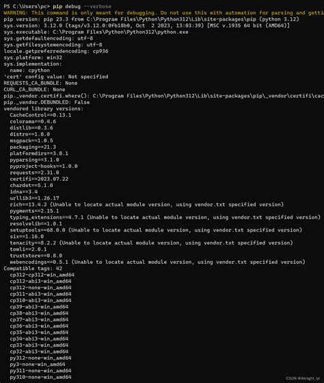 非适配版本的whl文件该怎么安装python Cp312 Csdn博客 非适配版本的whl文件该怎么安装python Cp312 Csdn博客