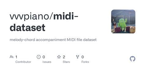 GitHub Vvvpiano Midi Dataset Melody Chord Accompaniment MIDI File Dataset