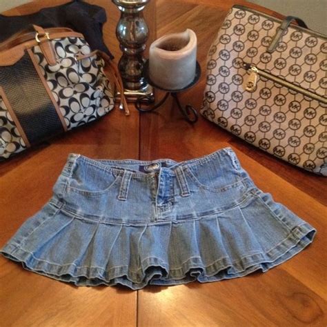 Angels Denim Mini Skirt Mini Skirts Denim Mini Skirt Embellished Jeans