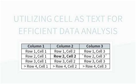 Leveraging Cells As Text For Effective Data Analysis Excel Template Free Download Pikbest