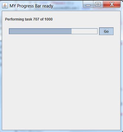 Working With ProgressBar In Swing
