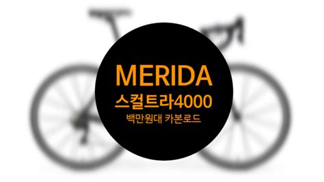 메리다100만원대 카본로드자전거 스컬트라4000 시마노105 림브레이크 네이버 블로그