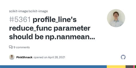 Profilelines Reducefunc Parameter Should Be Npnanmean By Default