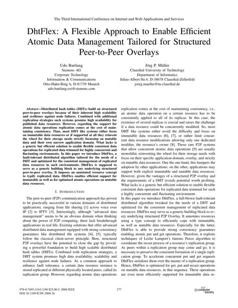 Pdf Dhtflex A Flexible Approach To Enable Efficient Atomic Data