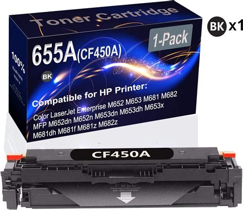 1 Pack Black Compatible M652 M653 M681 M682 Mfp M652dn