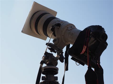 무료 이미지 과학 기술 카메라 장비 정경 직업적인 조각 녹음 삼각대 시설 태양 보호 일식 망원 렌즈