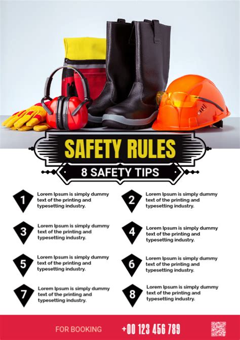 Safety Flyer Template Postermywall
