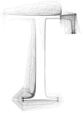 Hand Draw Font Letter T Vector Illustration Case Design Graffiti Vector Case Design Graffiti