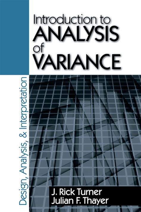 Introduction To Analysis Of Variance Ebook By J Rick Turner Epub Rakuten Kobo United States