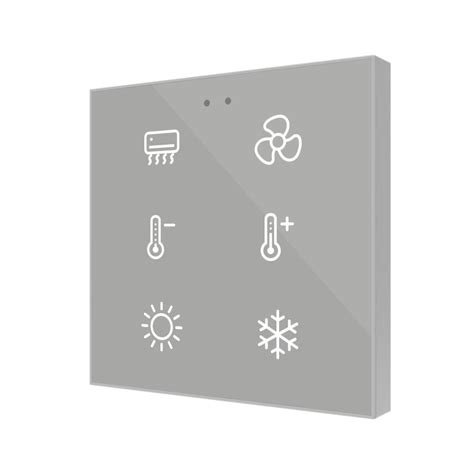 Zennio [ZVIFXV2] Flat v2 Выключатель сенсорный KNX, с подсветкой клавиш ...
