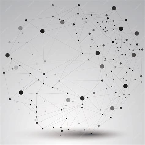 Premium Vector 3d Mesh Contemporary Technology Abstract Object Lattice Futuristic Form With