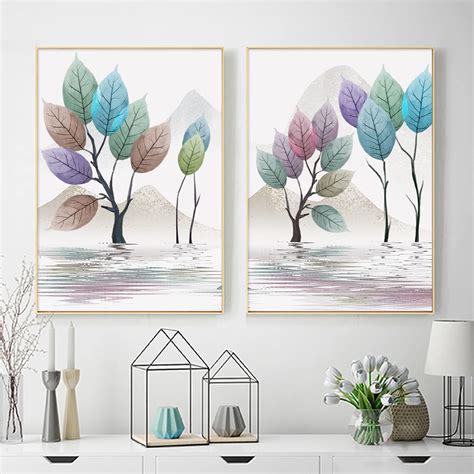 Tree Leaves Texture Drawing Aesthetic Seamless Pattern Leaves Trees