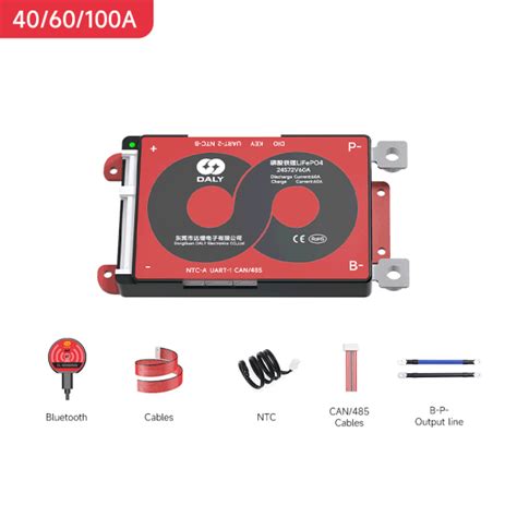 dropship daly smart bms bluetooth uart rs485 canbus 4s 8s 16s 12v 24v