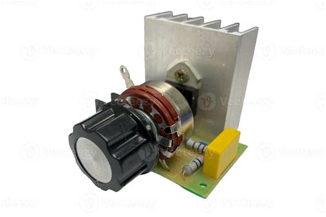 The Variable Resistor Potentiometer Isolated On White Background