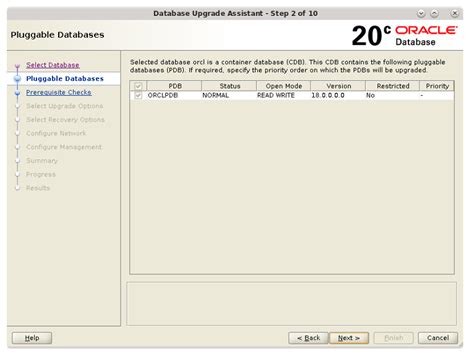 oracle database upgrade assistant dbua を使用したアップグレード