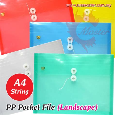 A4 Pp Pocket File With String Pp Envelope File Pp String Document