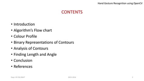 Handgesturerecognitionusingopencv Pptx Technology And Computing