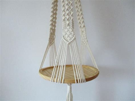 DIY Tutorial For Macrame Hanging Shelf Cm Etsy