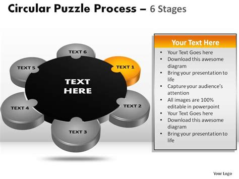 Stages Circular Puzzle Powerpoint Slides PPT Images Gallery PowerPoint Slide Show
