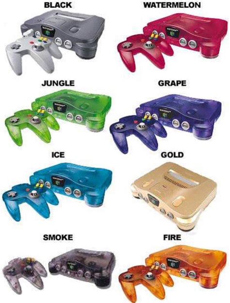 Nintendo 64 Console Colors Every Nintendo 64 Console Variation