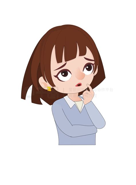 思考免抠元素 Ps矢量图形绘制的卡通人物思考 素材免费下载 1701像素 Png格式 编号69934731 千图网