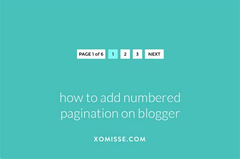 how to add numbered pagination to blogger blogging advice blogger