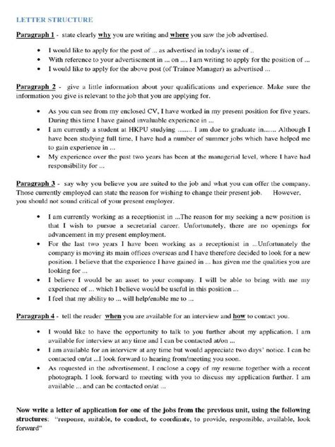 Letter Structure Pdf