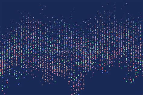 Color Abstract Mixed Pattern Generative Art Background Digital Shape Drawing And Bubbles Stock