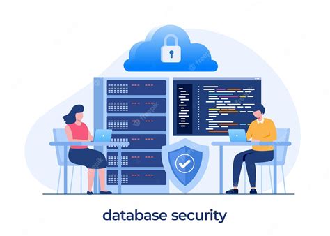 Premium Vector Database Programmer Concept Programming Languages