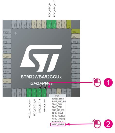File Connectivity WBA CMX Pinout Button2 Stm32mcu