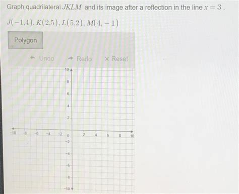 Solved Graph Quadrilateral JKLM And Its Image After A Chegg