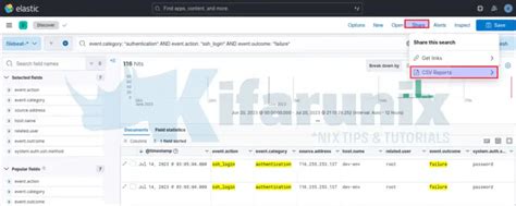 easily export kibana search results to csv excel file