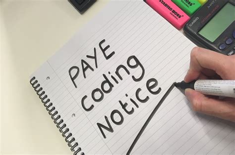 What Does My Paye Coding Notice Mean Pd Tax Consultants