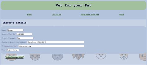 GitHub AnitaSafar Vet App Project