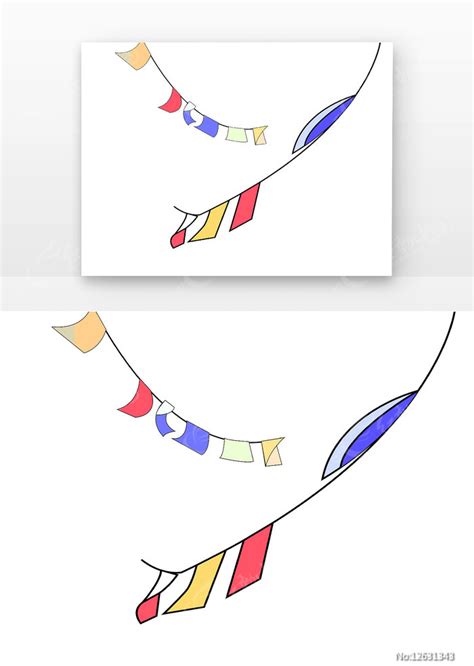 原创插画旗帜元素图片下载 红动中国