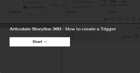 Articulate Storyline 360 How To Create A Trigger