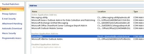 Outlook 2007 Add In Not Loading In Outlook On Xp Stack Overflow