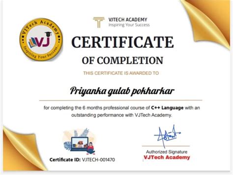Finished C Course With Object Oriented Skills Priyanka Pokharkar