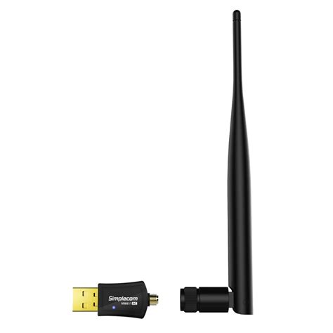 Simplecom NW AC WiFi Dual Band USB Adapter With DBi High Gain Antenna