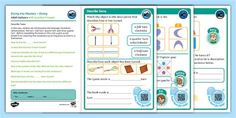 👉 Y2 Diving Into Mastery Step 3 Describe Turns Activity Cards