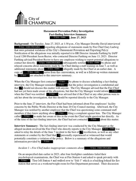 Investigative Statement No 1 Redacted Pdf